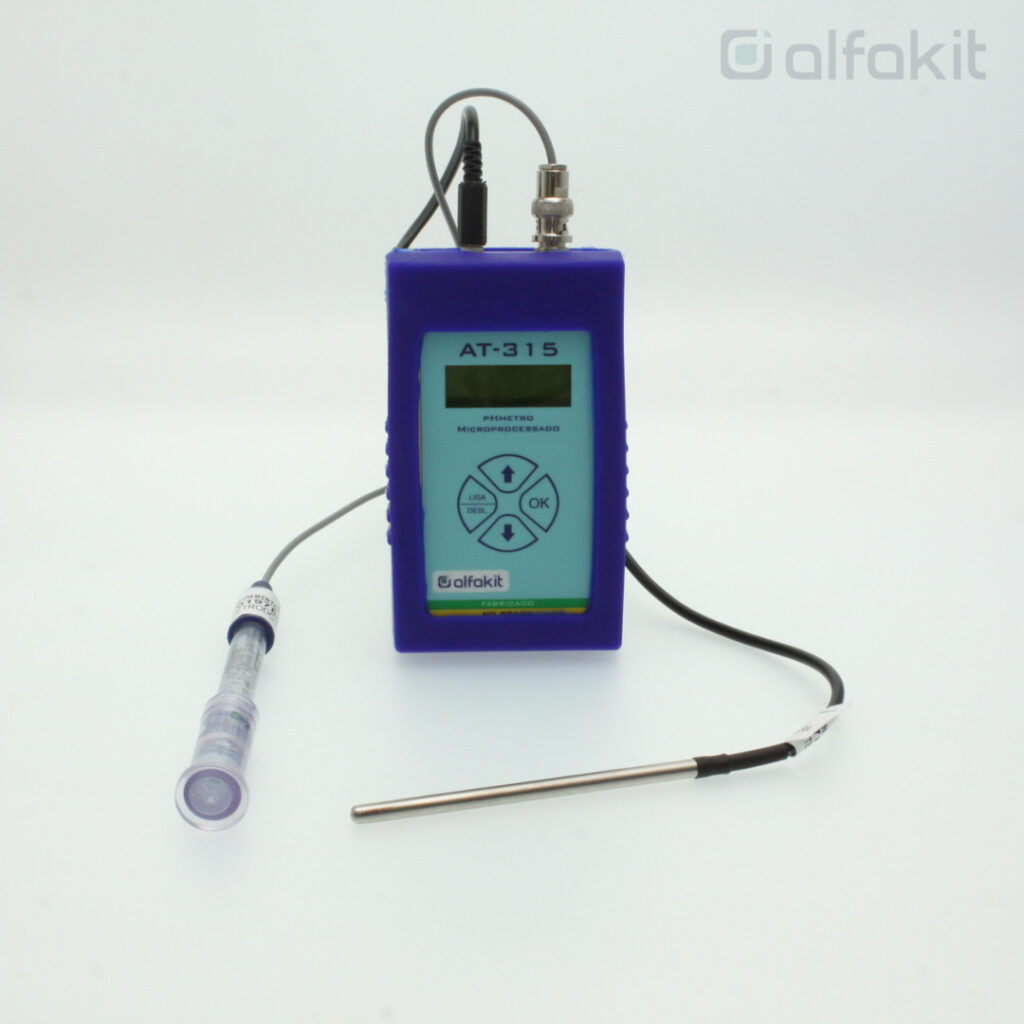 pHmetro AT 315 SP Microprocessado com Temperatura - Alfakit