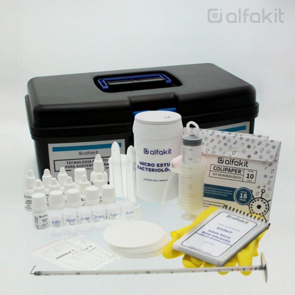 Ecokit Água Doce / Salgada com Análise Microbiológica - Alfakit