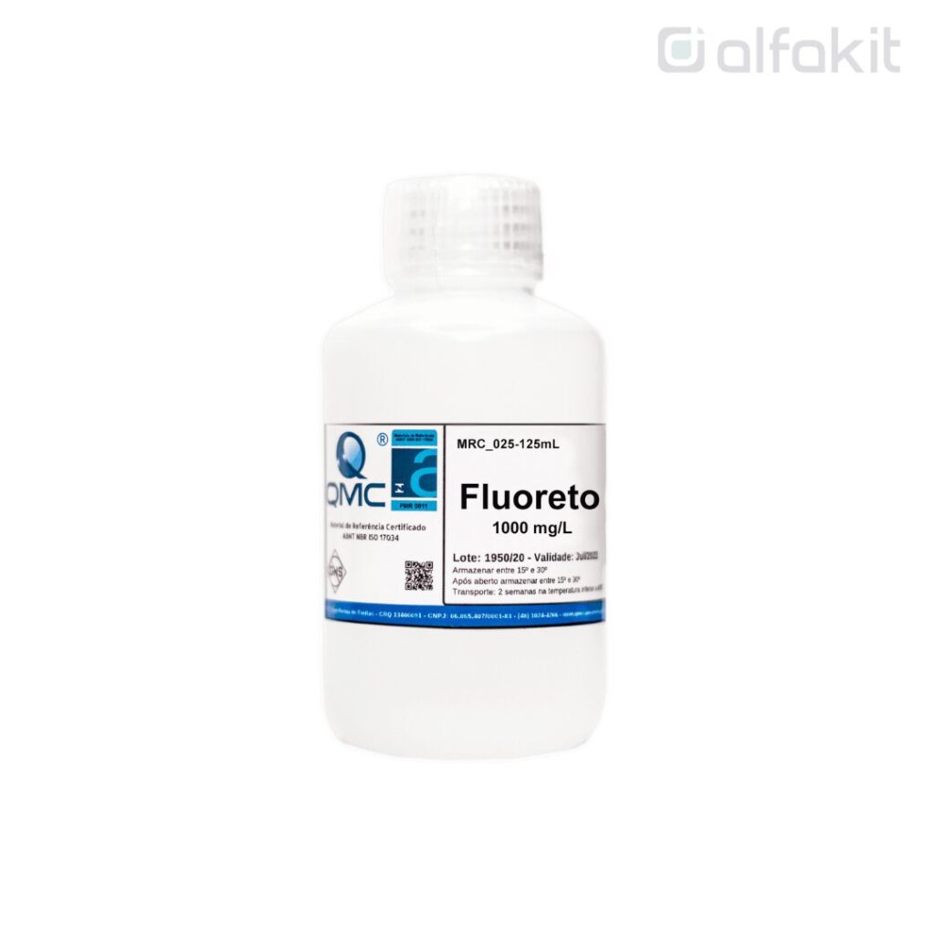 Padrão MRC Fluoreto 1000 mg/L - Alfakit